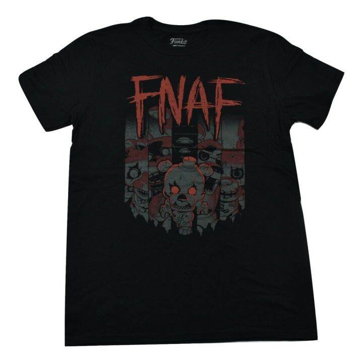 เสื้อยืดผู้ชาย Funko Pop S Five Nights At Freddy'S Faces Fnaf สุด ...