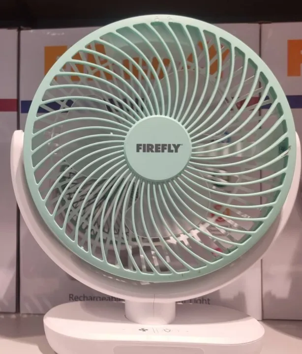 Firefly Rechargeable Electric Desk Fan With Emergency Night Light ...