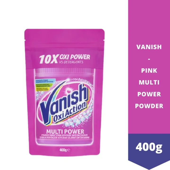Vanish Fabric Oxi Action Stain Remover Powder - Doy Pack (400g) | Lazada