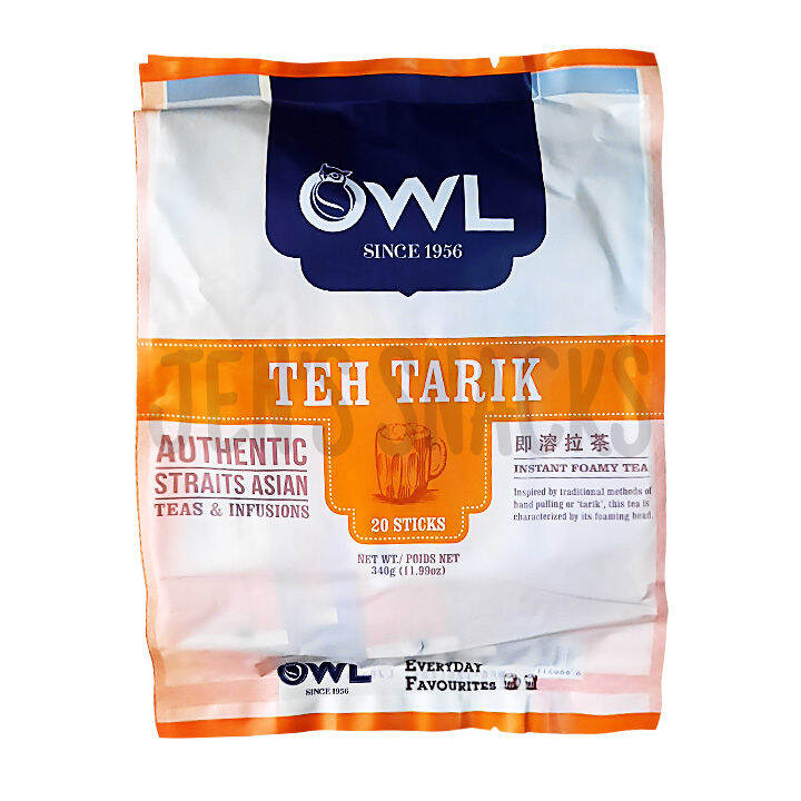 Owl Teh Tarik Instant Foamy Tea 20 sticks | Lazada PH