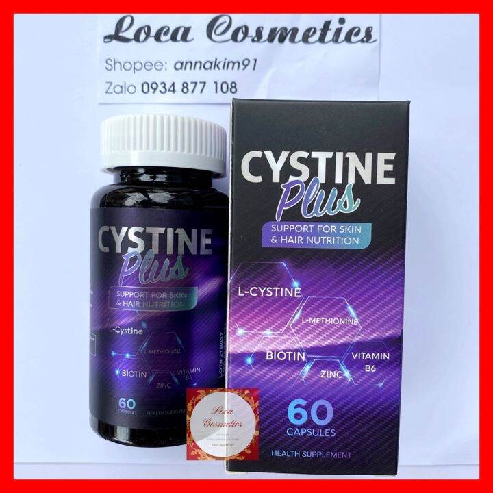 [Chính Hãng] Cystine Plus - Viên uống đẹp da, giảm mụn, dưỡng tóc khỏe ...