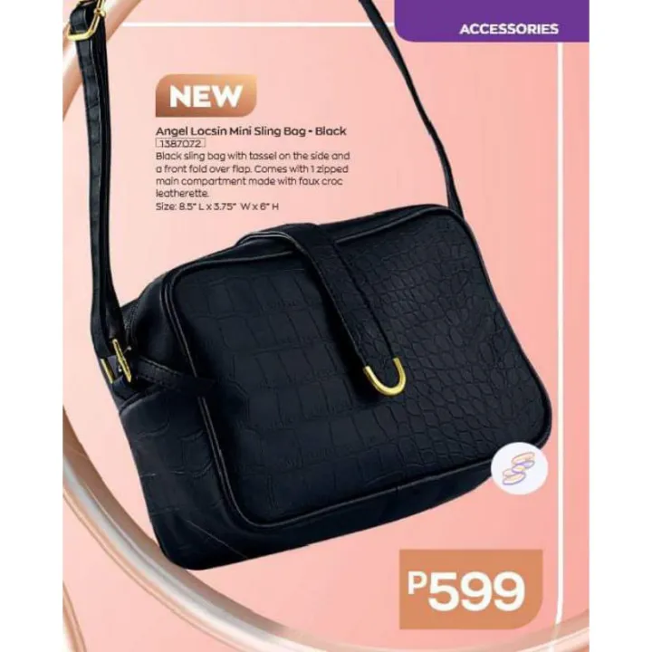 AVON ANGEL LOCSIN MINI SLING BAG - BLACK | Lazada PH