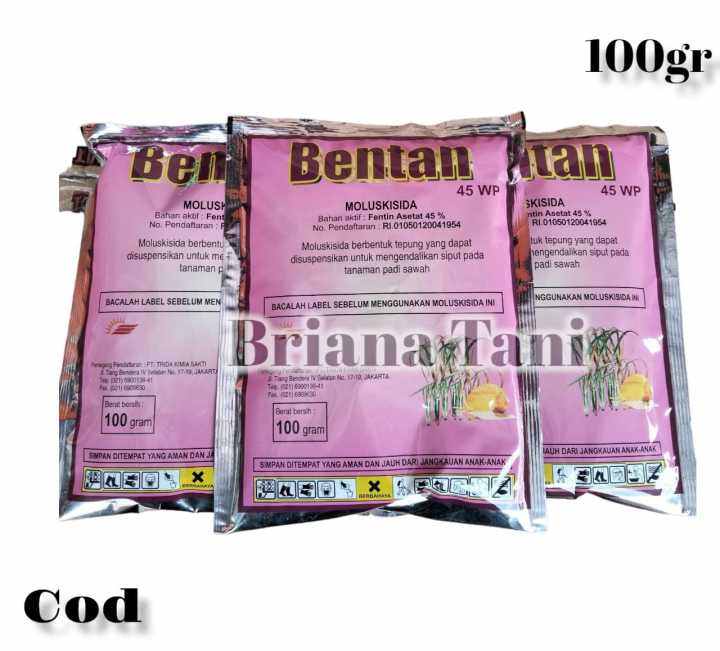 BENTAN 45 WP 100gr Kemasan RACUN SIPUT KEONG | Lazada Indonesia