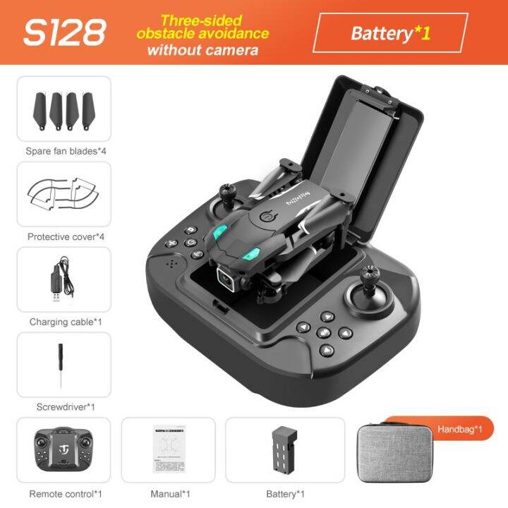 โดรนขนาดเล็ก S128 Avec Caméra HD Double 4K, Triple,เท Éviter Les ...