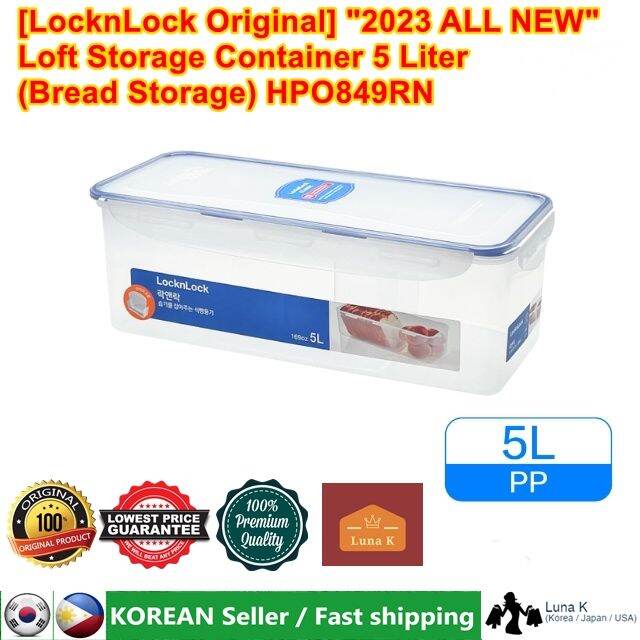 [LocknLock Original] "2023 ALL NEW" Loft Storage Container 5 Liter ...