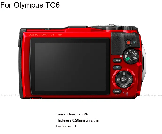 Olympus TG6 Tempered Glass Screen Protector For Olympus TG6 TG5 TG4 TG3 ...