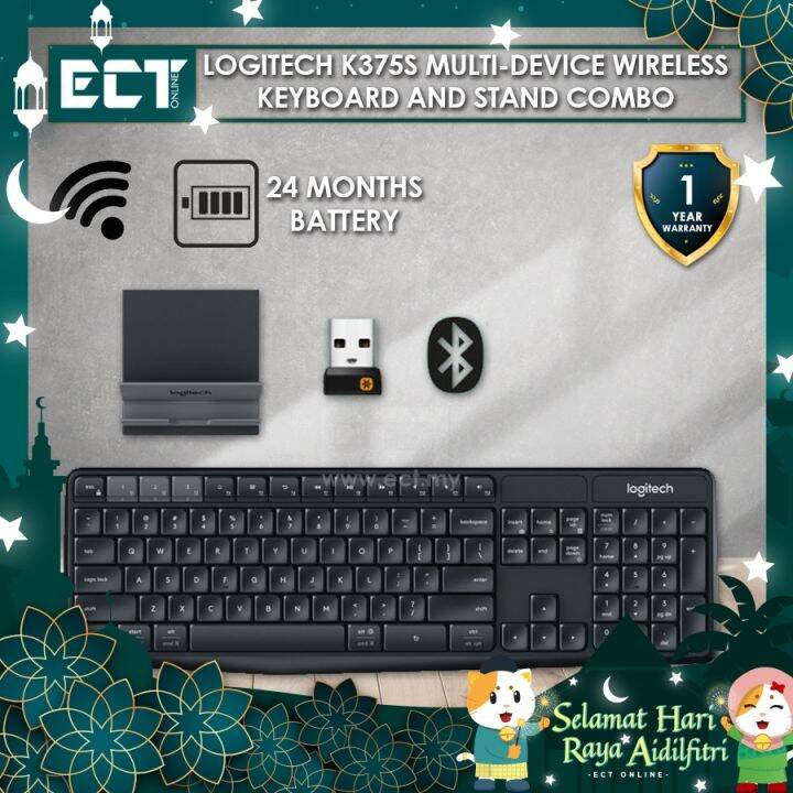 Logitech K375s Multi Device Wireless Keyboard♘ | Lazada