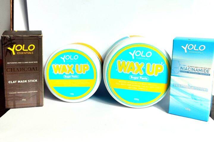 YOLO Essencials clay mask stick(40g) and Wax Up 200g I 100g | Lazada PH