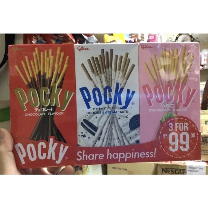 Glico Pocky Choco/Strawberry/Cookies&Cream | Lazada PH