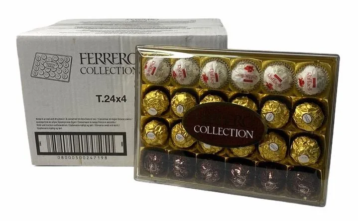 FERRERO Collection T24x4 รวมรส 1ลัง/บรรจุ 4 ถาด/จำนวน 96 ชิ้น ราคาส่ง ...