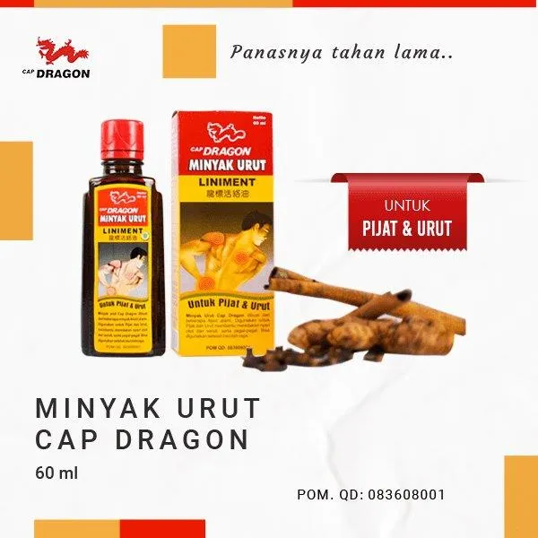 ( BISA COD ) Minyak Urut Panas Cap Dragon Aromaterapi 60 ML - Minyak ...