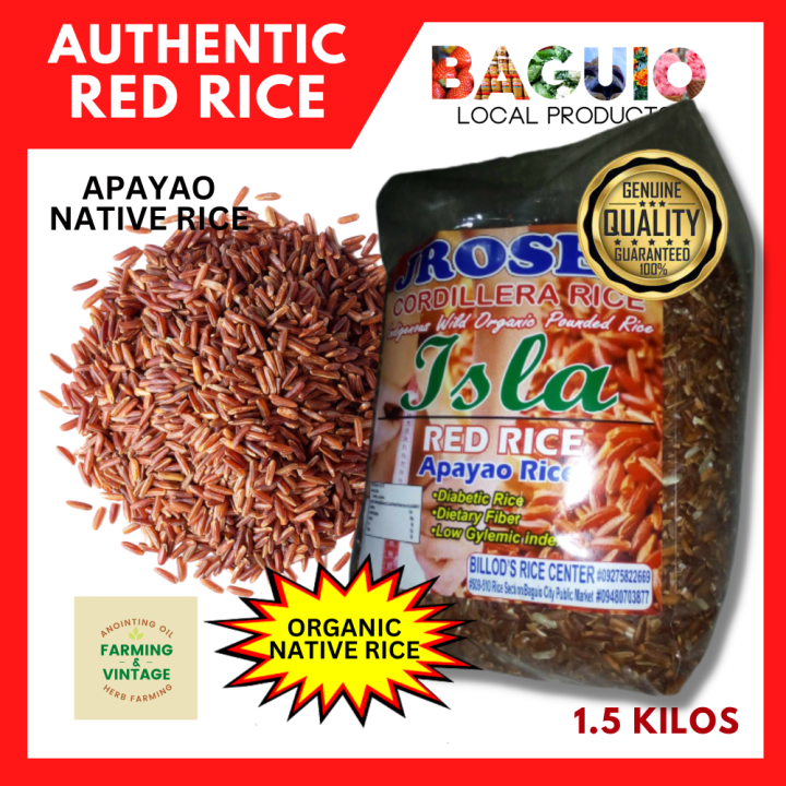 ORGANIC APAYAO RED RICE- BAGUIO LOCAL PRODUCT RED RICE PURE ORGANIC ...