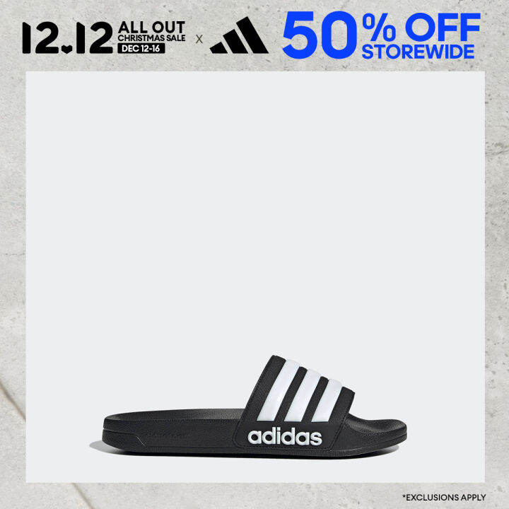 adidas Swimming Adilette Shower Slides Unisex Black GZ5922 | Lazada PH