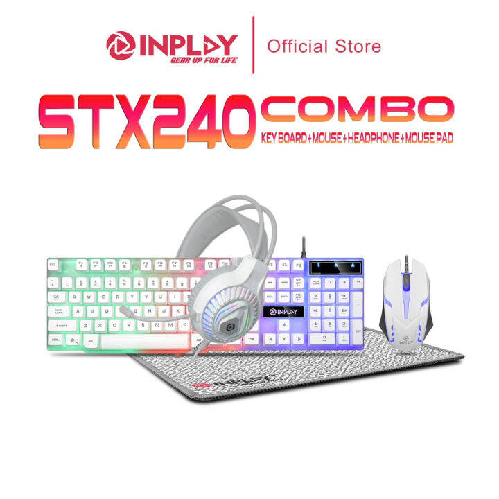 Inplay Stx 240 ( 4 in one )Gaming Keyboard And Mouse With Rgb Headset ...