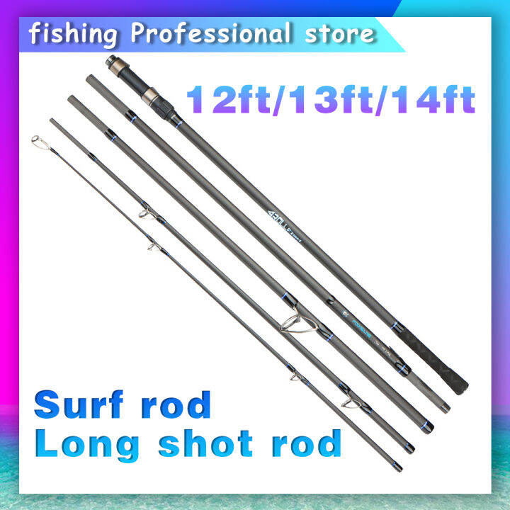 Surf rod12ft/13ft/14ft Carbon fiber Casting/Spinning Rod light Fishing ...