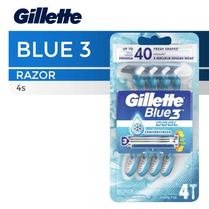 Gillette Blue 3 Ice Breaker 4s Blister Pack | Lazada PH