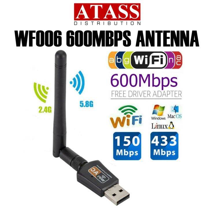 T-WOLF WF006 WF001 WF002 WF003 WF004 WF005 USB WiFi Adapter 300Mbps Nano Mini Size USB 2.0 ...