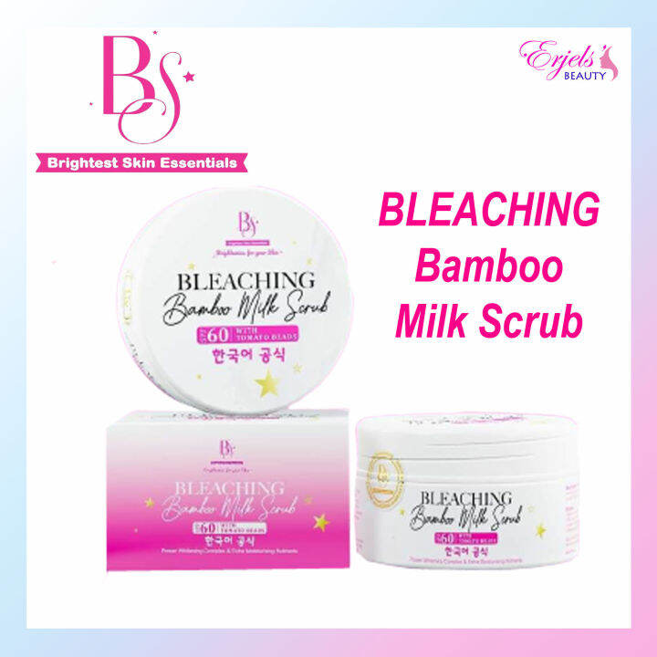 Brightest Skin Essentials Bleaching Bamboo Milk Scrub 300g | Lazada PH