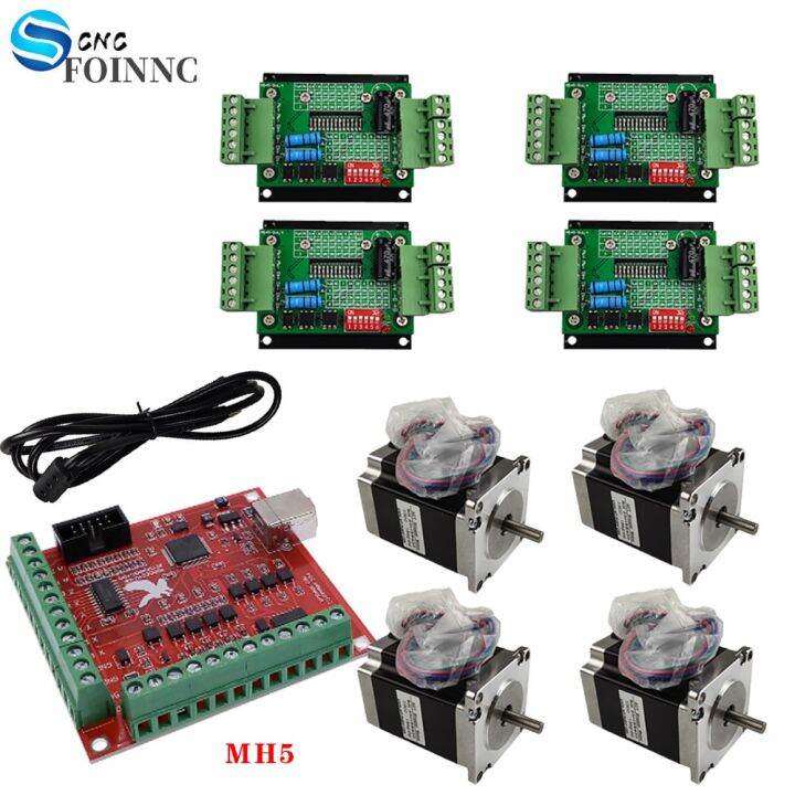 Mach3 4-axis cnc kit cnc usb controller TB6600 stepper motor driver ...