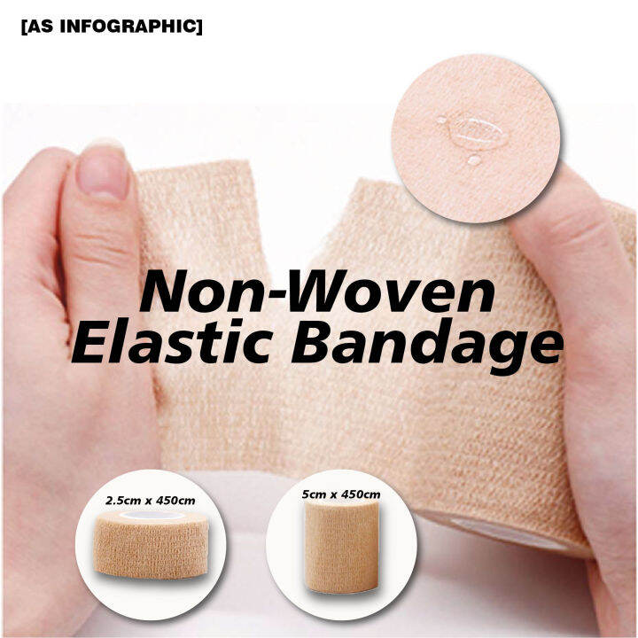 ABS First Aid Bandage Gauze Roll Medical Tape Non Woven Elastic ...