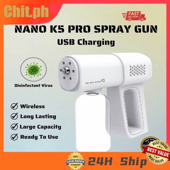 K5 pro Nano Spray Gun Wireless Nano Atomizer Spray Disinfection Spray Gun Sanitizer Spray ...