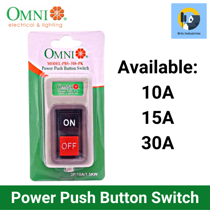 Omni Power Push Button Switch 10A 15A or 30A | Lazada PH