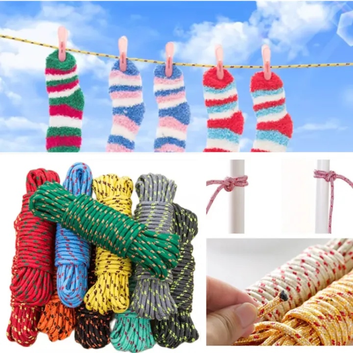Nylon Clothesline Multifunction Rope Clothesline Luggage Rope 10 Meters ...