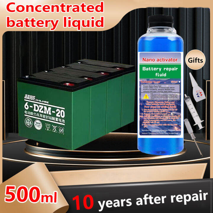【No need to replace the battery】Battery repair solution 500ml Battery repair fluid Distilled ...