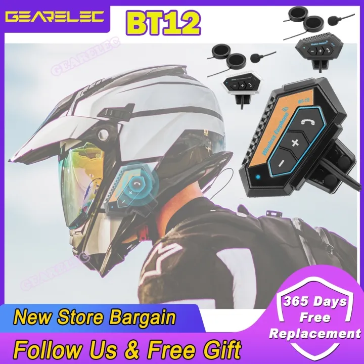 BT12 5.0 Headset without intercom with 2000mAh | Lazada PH