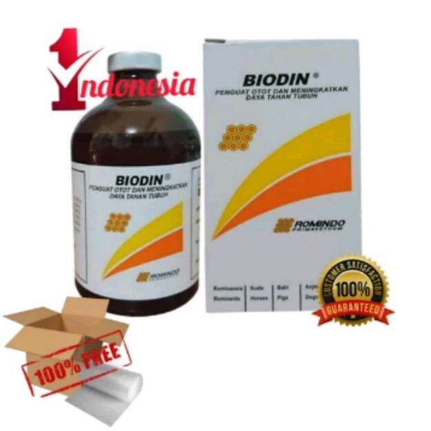 Biodin Injeksi 100 ml Romindo Obat Pemacu Pertumbuhan Hewan | Lazada ...