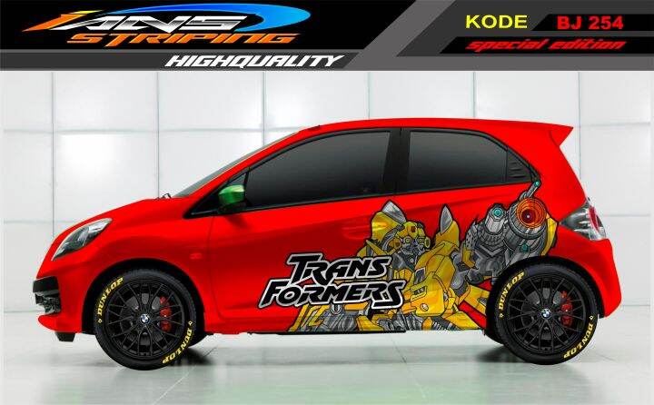 STIKER MOBIL HONDA JAZZ / STIKER MOBIL BRIO AVANZA YARIS XENIA / DECAL ...