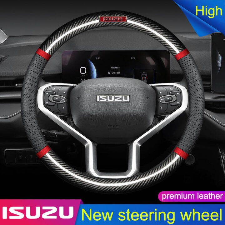 New Carbon Fiber Hole Ultra-thin Steering Wheel Cover for Isuzu D-max ...