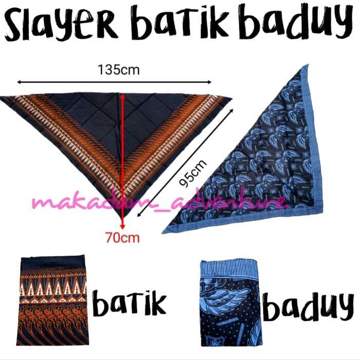 SLAYER BATIK BADUY IKAT KEPALA UDENG SEGITIGA | Lazada Indonesia