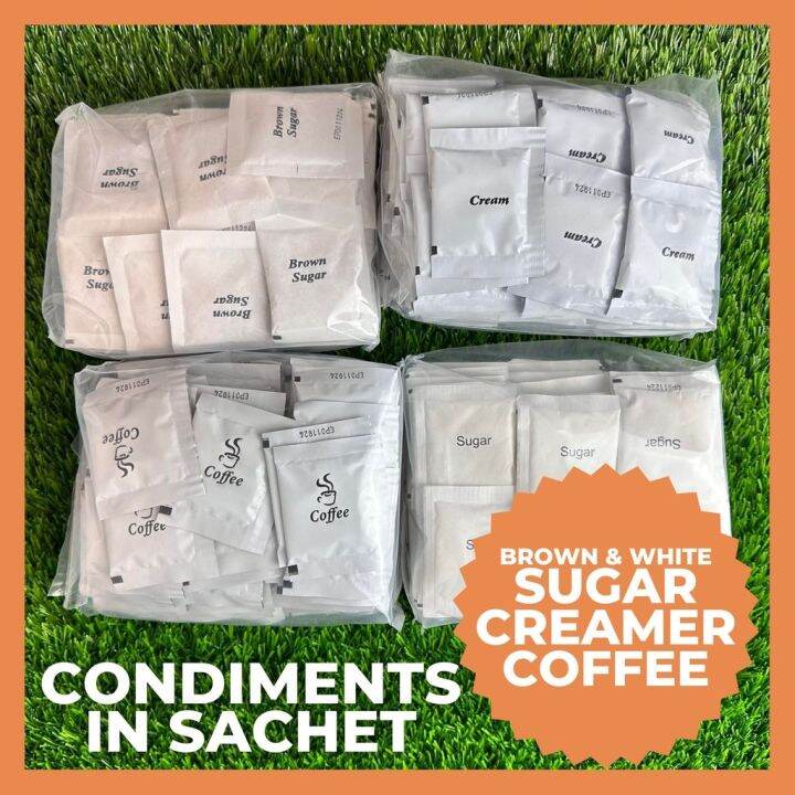 home White Sugar Brown Sugar Creamer Instant Coffee Condiments Sachet ...