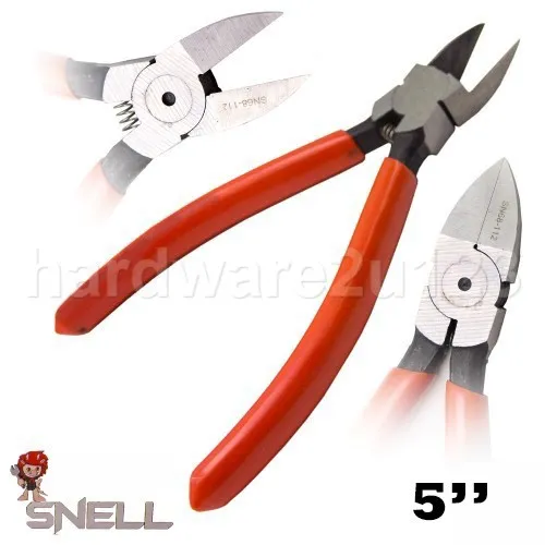 SNELL 6'' 5'' Thin Single Blade Side Cutters Plastic Cutting Plier ...