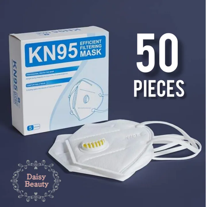 DB 50PCS KN95 5ply with Valve Protective Face Mask (10 BOXES) | Lazada PH