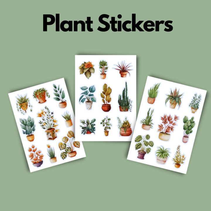 Minimalist Plant Sticker for Journal and Crafts | Lazada PH