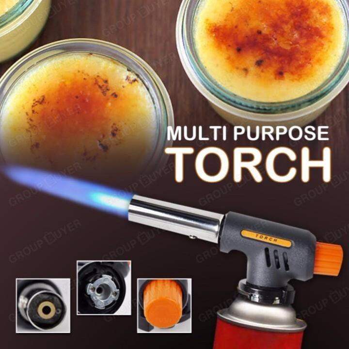 WS-502C Multi-purpose Torch Copper Gas Butane Camping Flamethrower BBQ ...