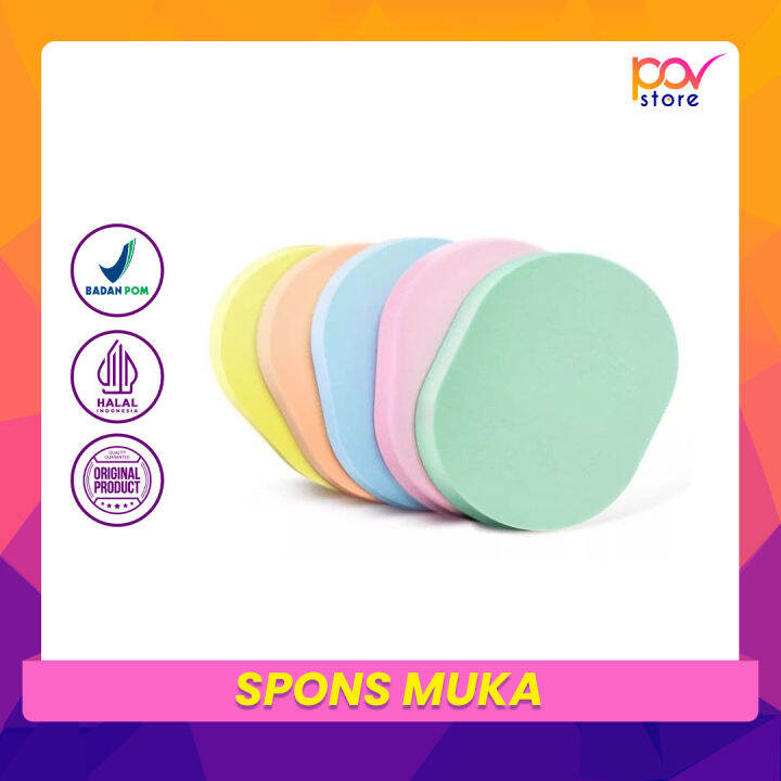 Bioaqua Spons Muka | Sponge Wash Flutter Cleansing Isi 5 Pcs | Lazada ...