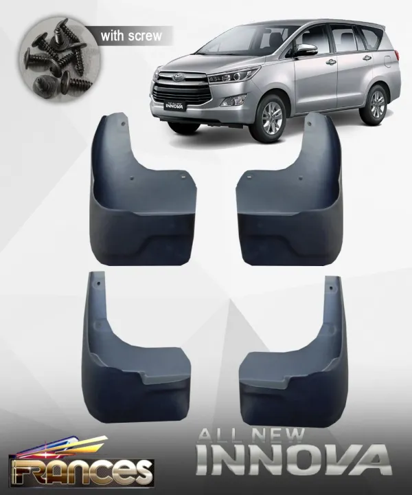 TOYOTA Innova J E G 2016-2023 with screw Mudguard / Mud flaps / Mud ...