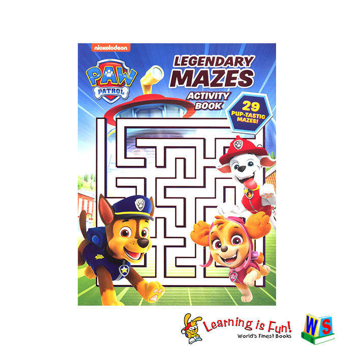 WS NICKELODEON PAW PATROL ACTIVITY BOOK-LEGENDARY MAZES | Lazada PH