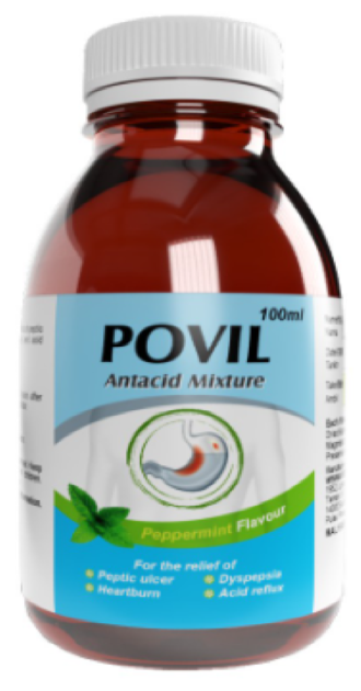 Povil Antacid Mixture -120ml | Lazada