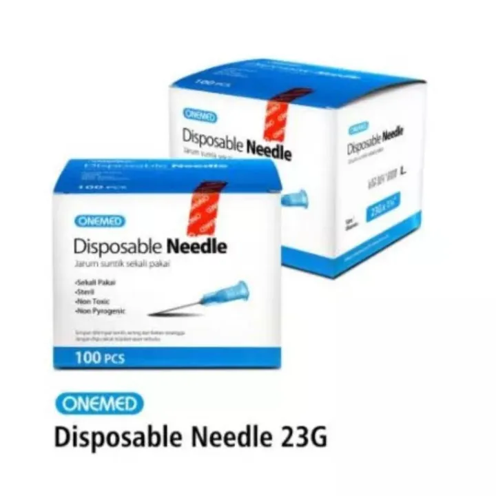ONEMED DISPOSABLE NEEDLE/JARUM SUNTIK 23G 24G 25G 26G 27G 30G /JARUM ONEMED #AMG | Lazada Indonesia