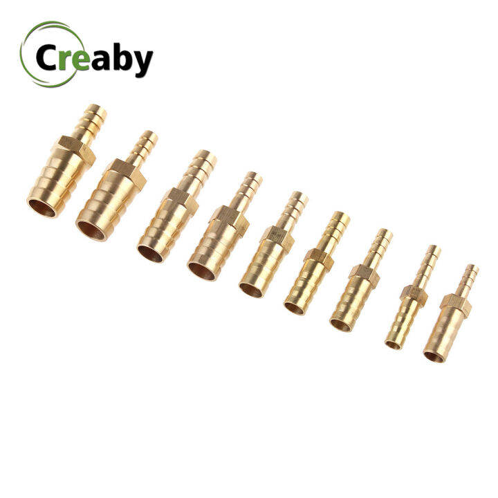 Brass 2 Way Reducing Straight Hose Barb Barbed Pipe Fitting Reducer ...