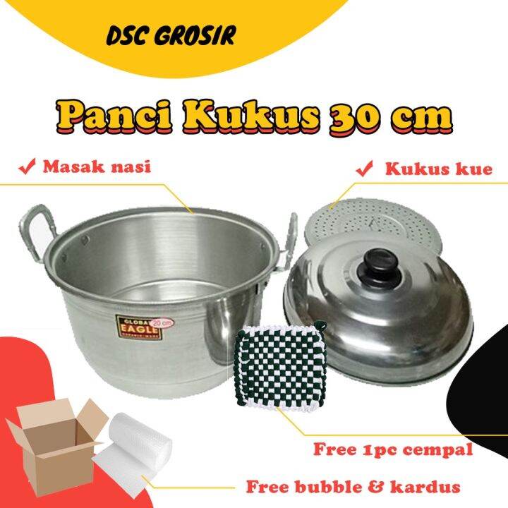 PANCI LANGSENG DANDANG KUKUS STEAMER UKURAN 30 CM GLOBAL EAGLE FREE ...