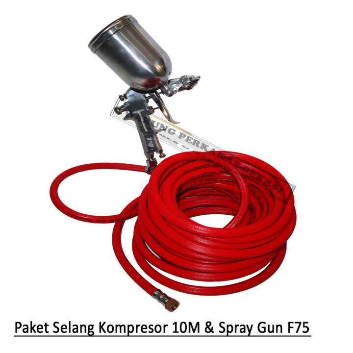 Paket 2IN Selang Kompresor Angin 10 Meter Dan Alat Semprot Cat Angin ...