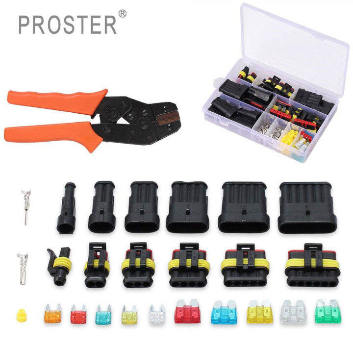 Proster 1 2 3 4 5 6 Pin Car Motorcycles Waterproof Electrical Terminal ...