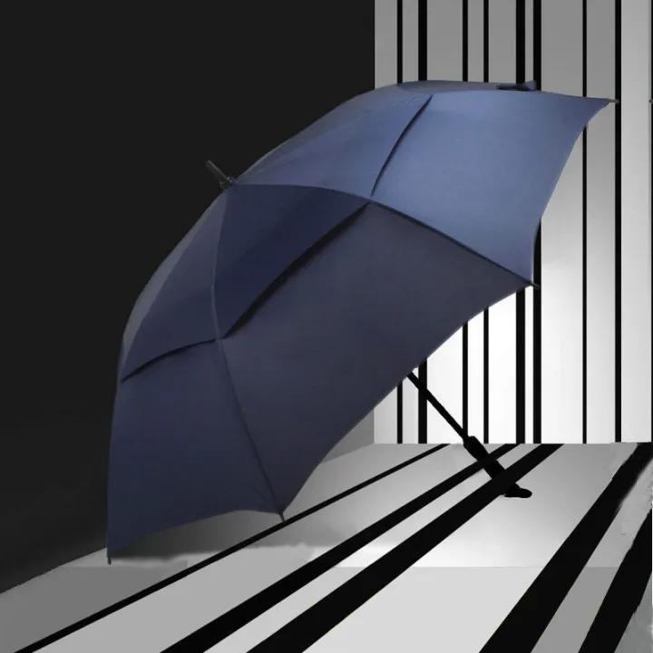 Umbrella Double Layer สองชั้นธุรกิจระบายอากาศได้สำหรับวันที่มีแดดและฝนตก | Lazada.co.th