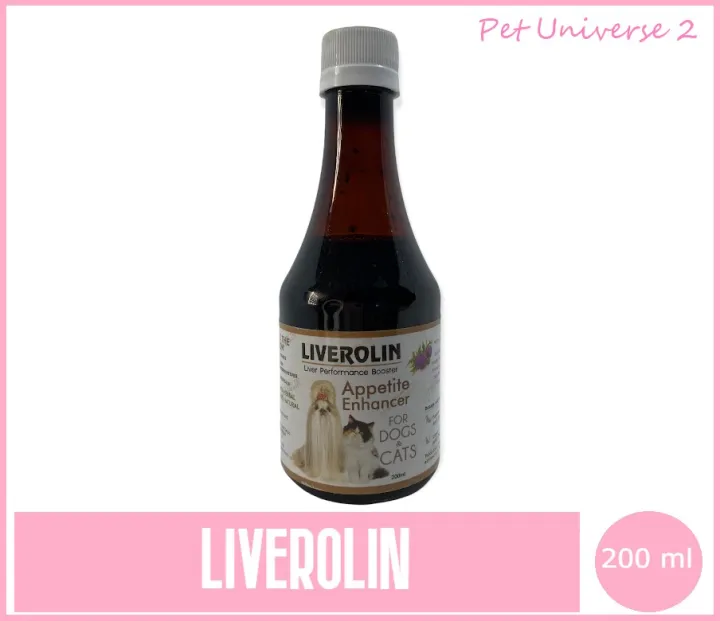 LIVEROLIN LIVER PERFORMANCE BOOSTER 200ML DOG AND CAT APPETITE ENHANCER ...