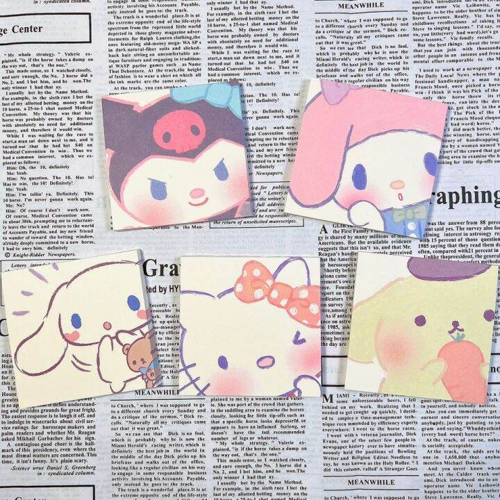 LE 50 Pages Sanrio Sticky Notes Anime Kuromi Hello Kittys Cinnamoroll ...